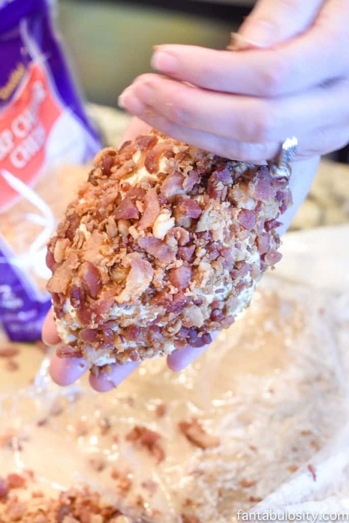 Loaded Cream Cheese Dip - Football Party Ideas - Fantabulosity