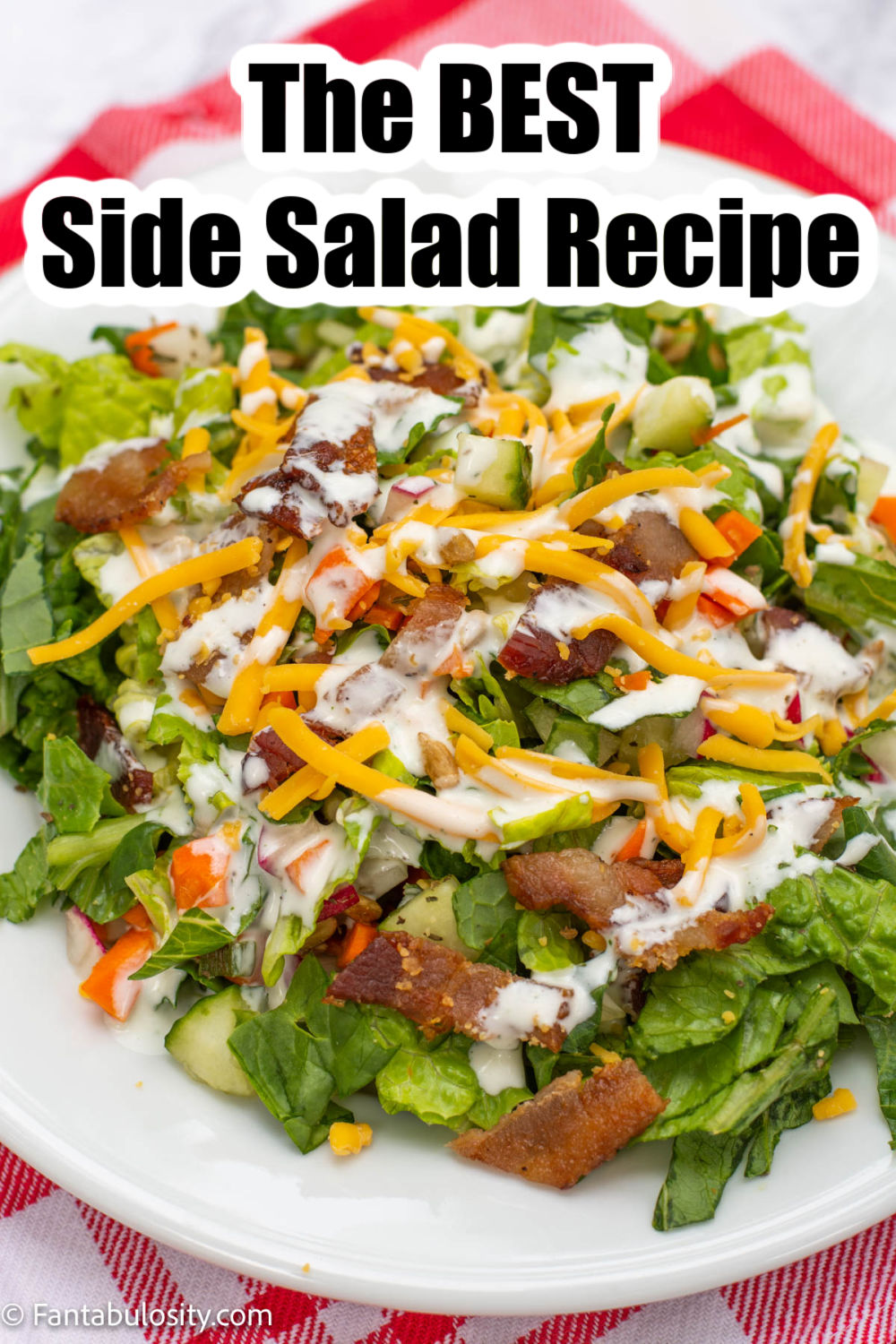 BEST Side Salad Recipe - Fantabulosity