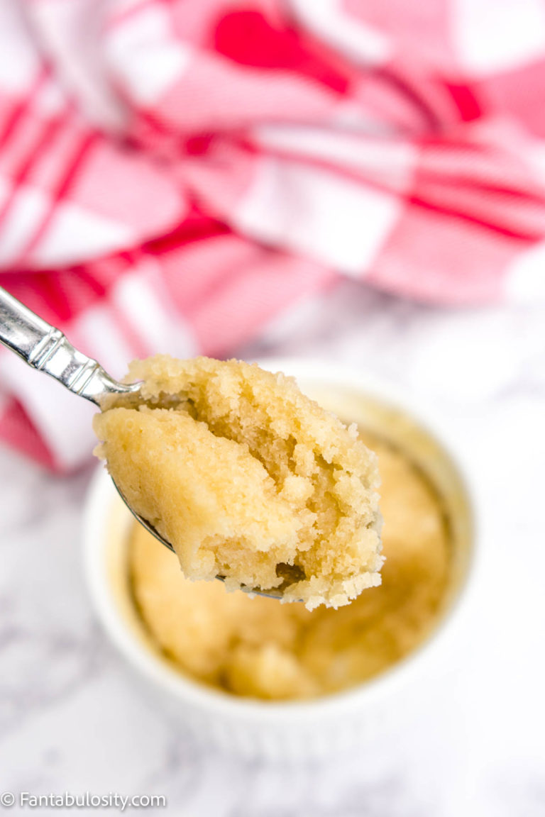 The BEST Vanilla Mug Cake Recipe -Fantabulosity