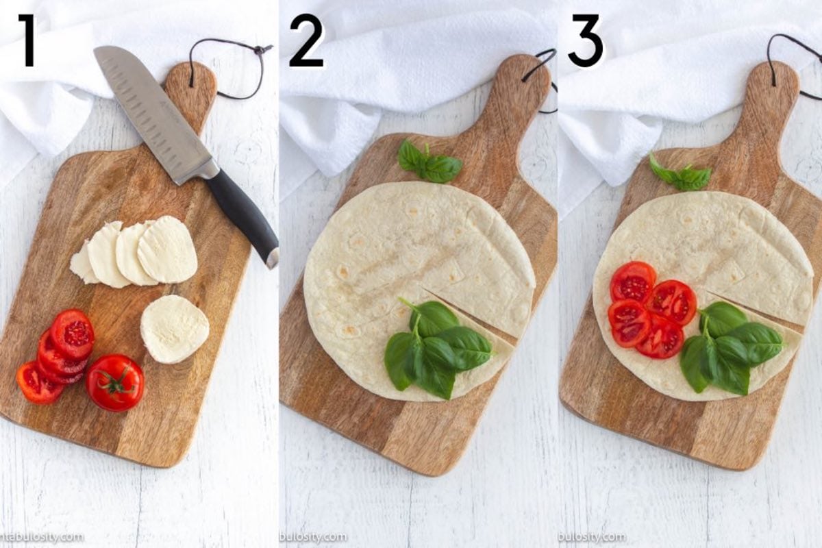 Mozzarella Wrap with Tomato and Basil - Fantabulosity