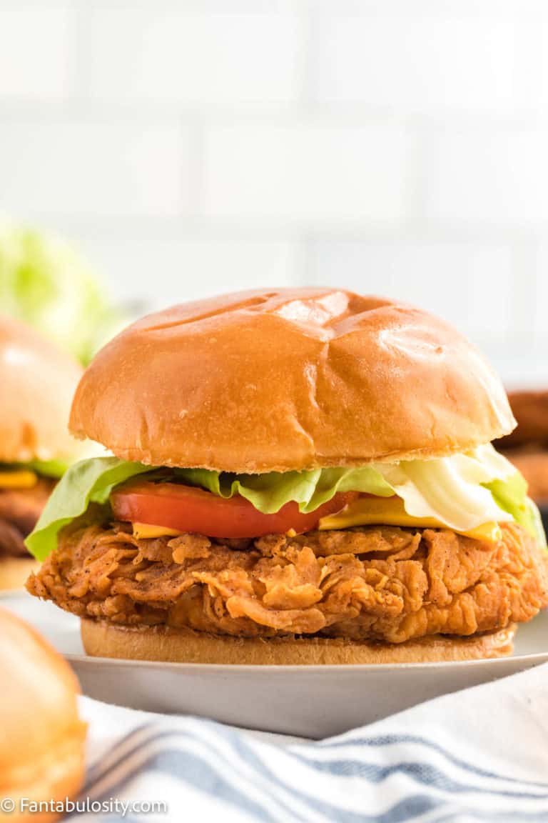 Crispy Chicken Burger (KFC Zinger Burger) - Fantabulosity
