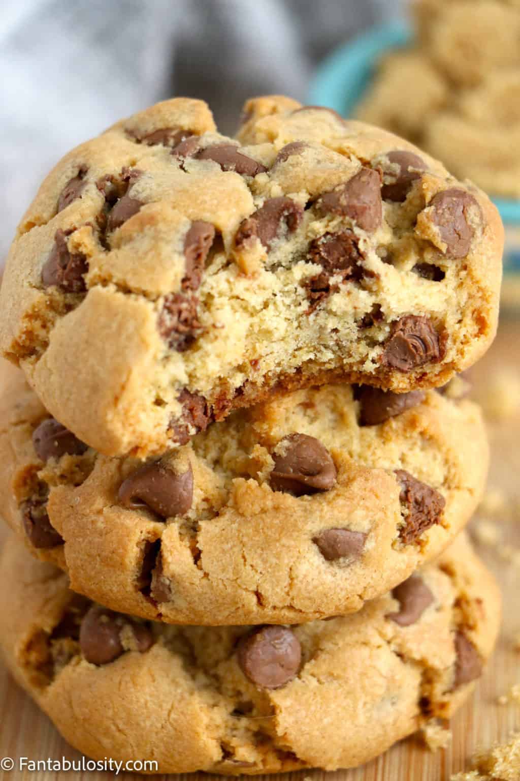 Big Fat Chewy Chocolate Chip Cookies - Fantabulosity