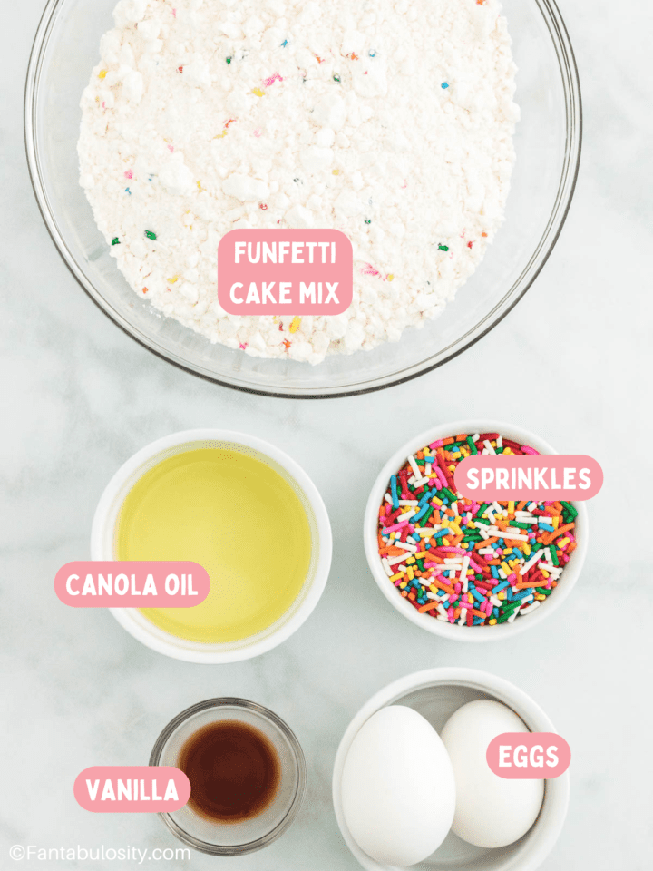 Funfetti Cake Mix Cookies - Fantabulosity