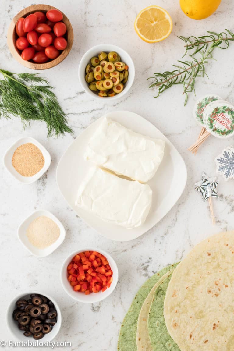 Pinwheel Christmas Tree Appetizer - Fantabulosity