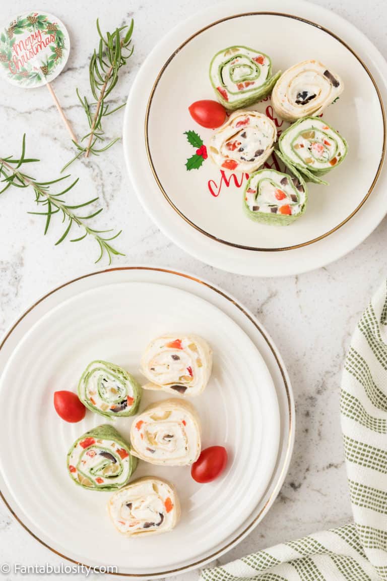 Pinwheel Christmas Tree Appetizer - Fantabulosity