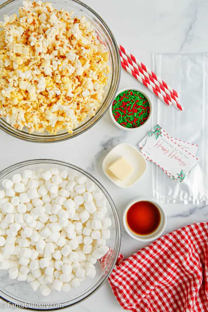 Christmas Popcorn Balls with Free Gift Tag Printable - Fantabulosity