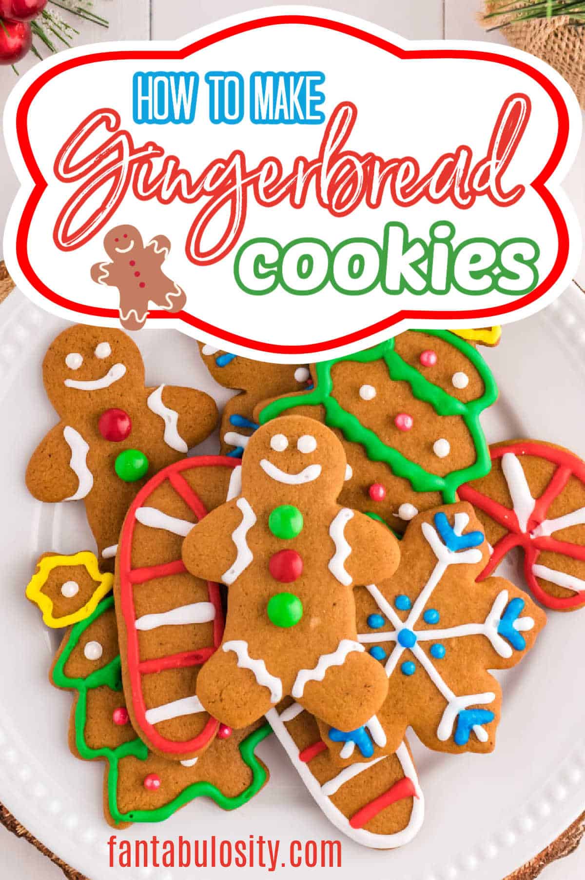 Easy Christmas Gingerbread Cookies Recipe - Fantabulosity