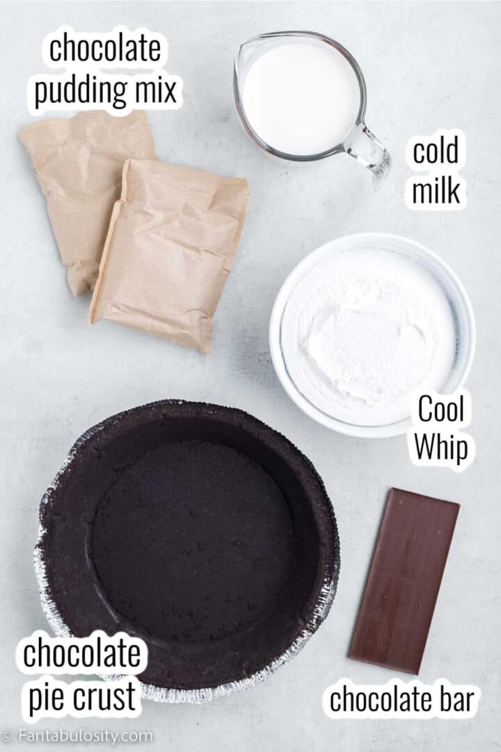 No Bake Chocolate Pie - Fantabulosity