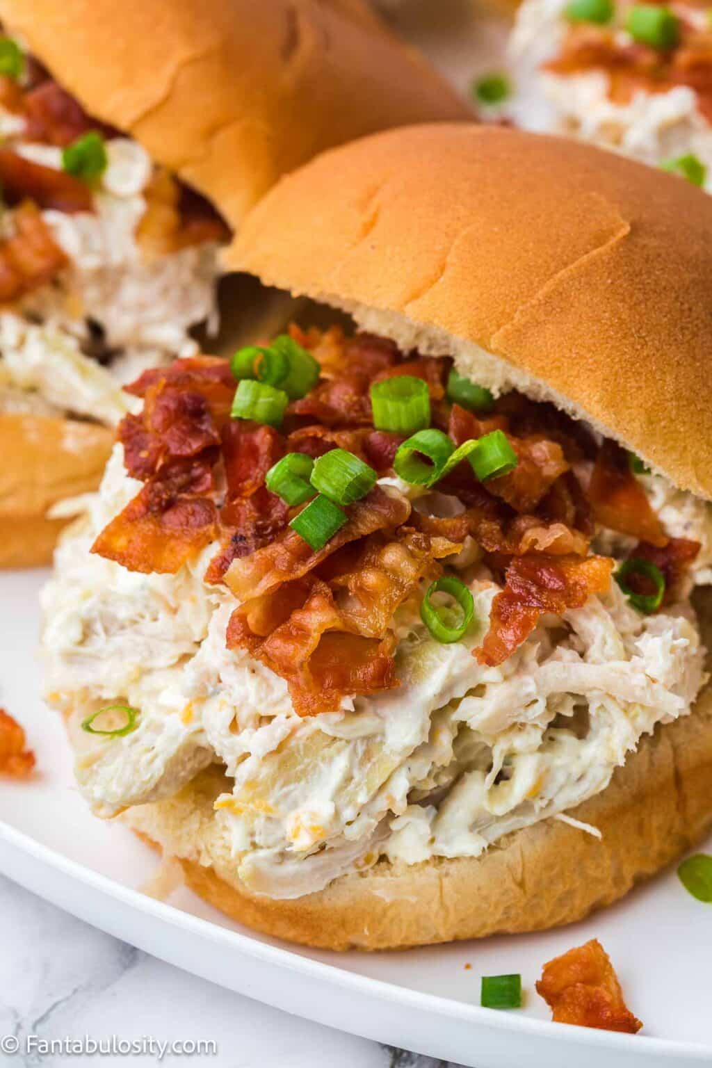 Chicken Bacon Ranch Sandwich Recipe - Fantabulosity