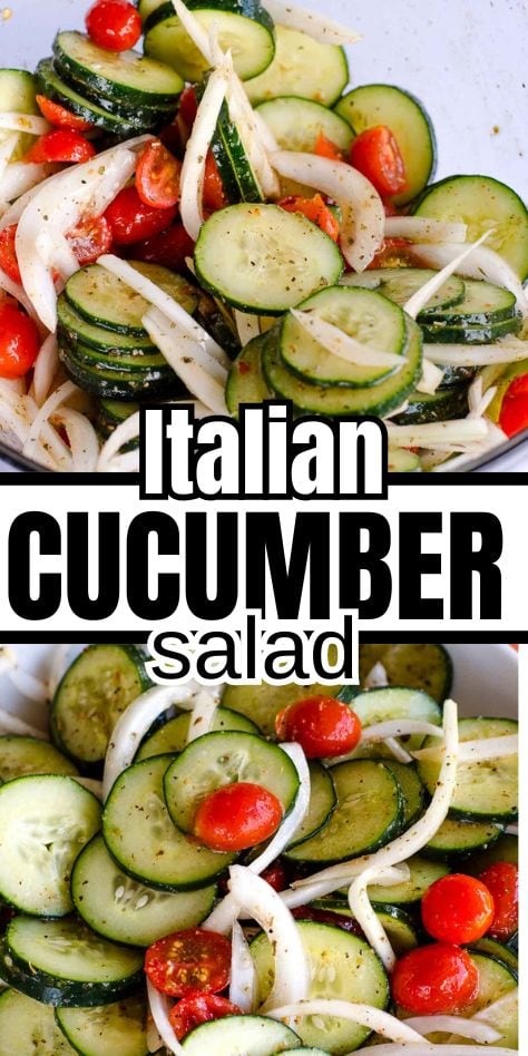 Italian Cucumber Salad - Fantabulosity