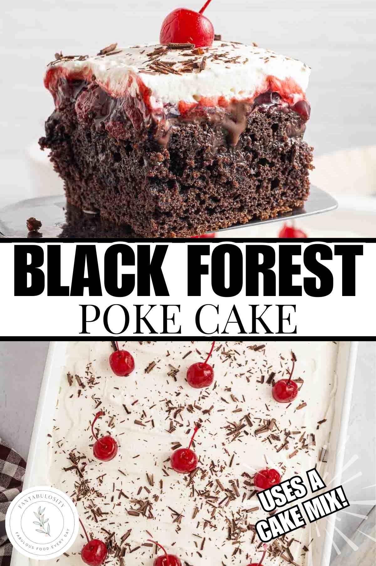 Black Forest Poke Cake - Fantabulosity